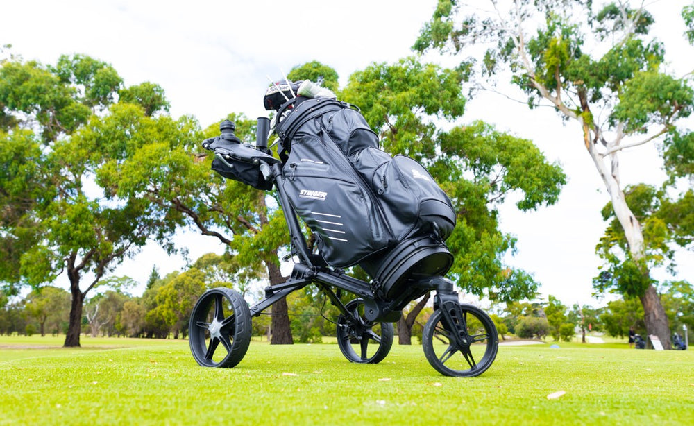 Experience the power of the SG-6 Golf Push Buggy | Stinger Golf Products