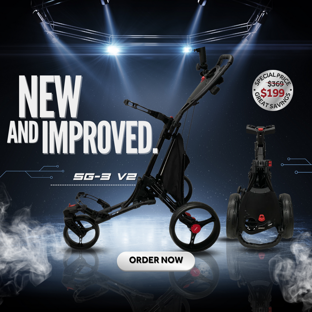 Revolutionise your golf game with Stinger Golf's new SG-3 Push Buggy | Stinger Golf Products