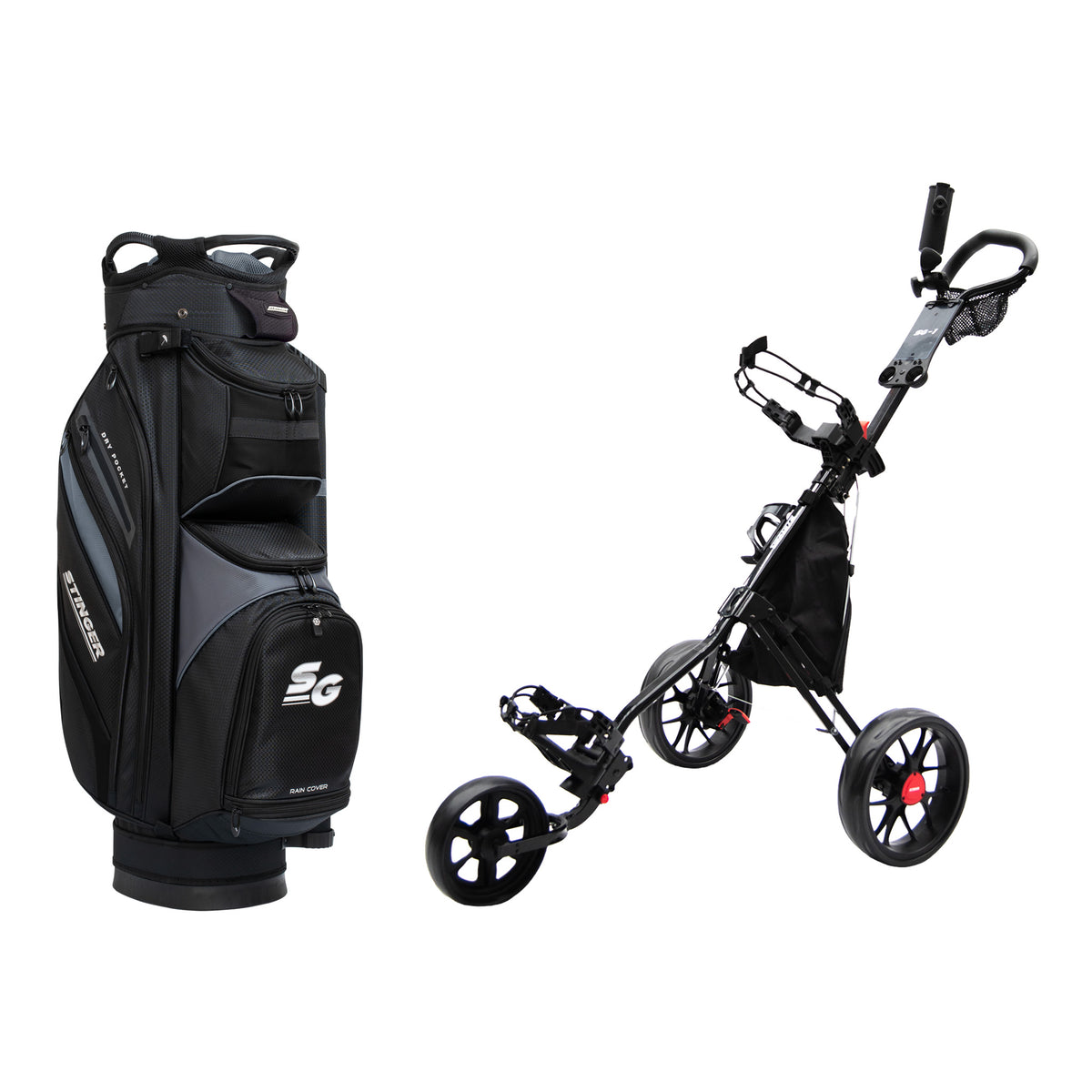 Stinger SG-1 Golf Buggy & Golf Bag Bundle | Stinger Golf Products