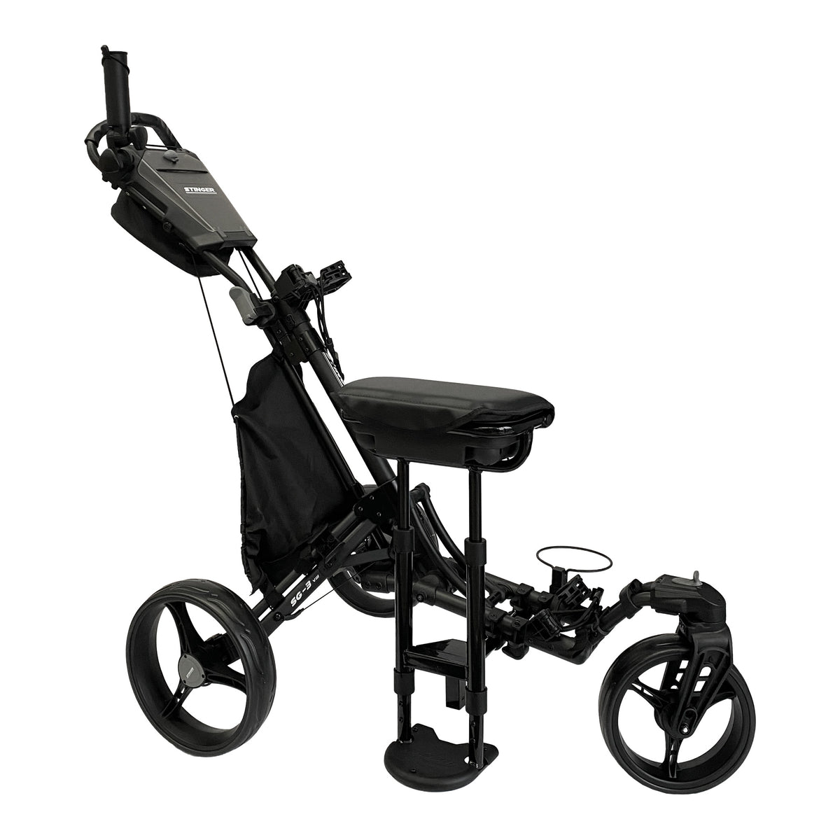 Stinger SG-3 VIII Golf Push Buggy & Seat Kit Bundle | Stinger Golf Products
