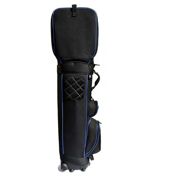 Onyx Roller Golf Travel Bag on Wheels – Black/Blue | Stinger Golf Products