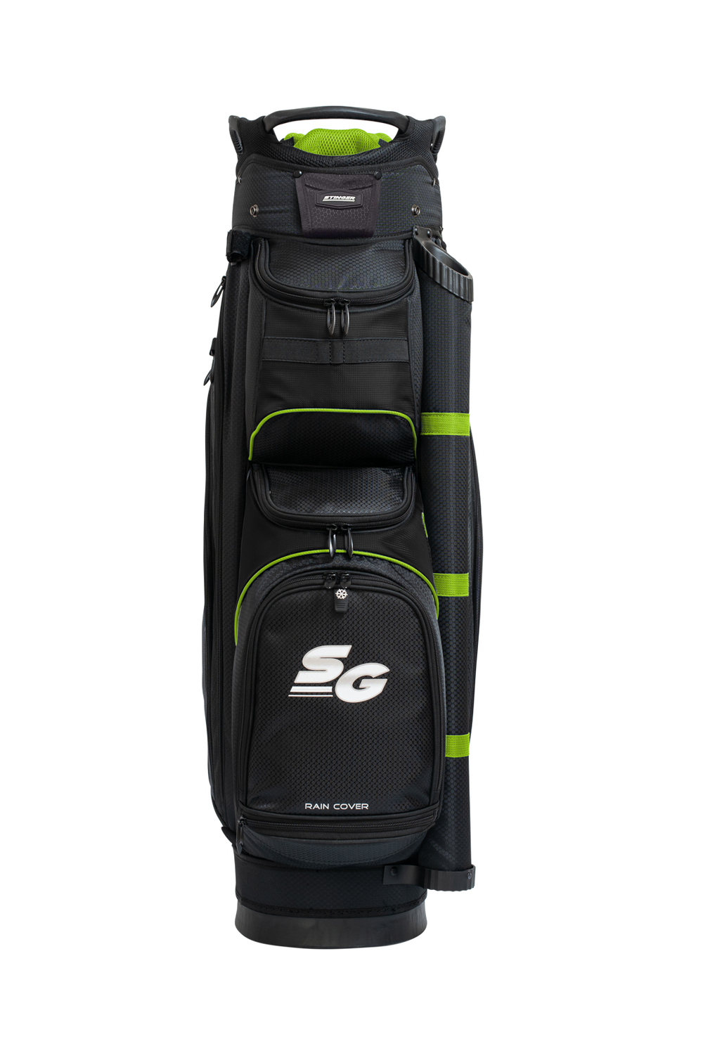 Light Weight Premium Golf Bag - Black/Lime | Stinger Golf Products