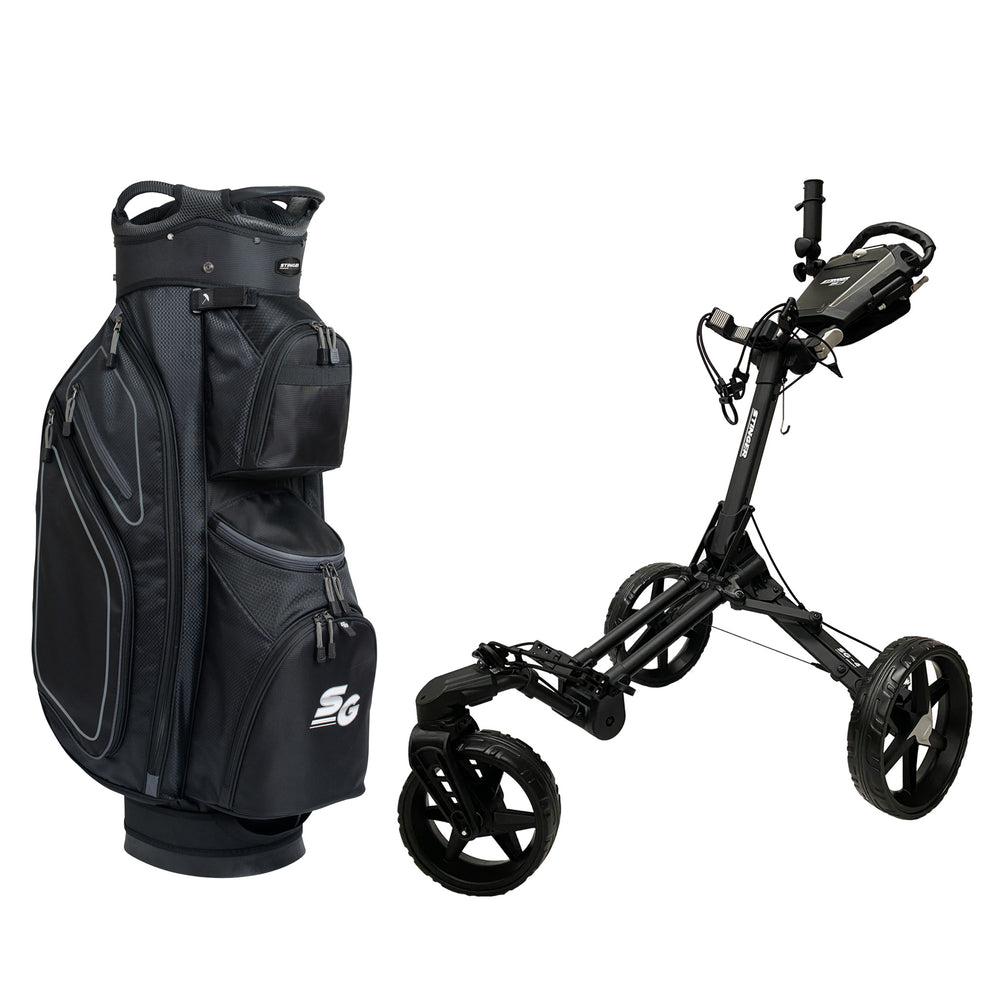 Stinger SG-4 Compact Golf Buggy & Golf Bag Bundle | Stinger Golf Products